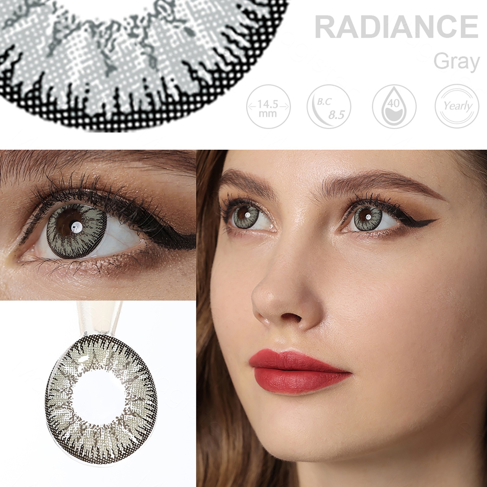 Colored Contact Lenses 1ml Party Eyes Unique Color Lay A Finger On ...